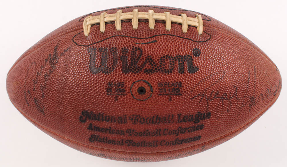 1976 Steelers Official Game Ball Football Team-Signed by (22) with ...