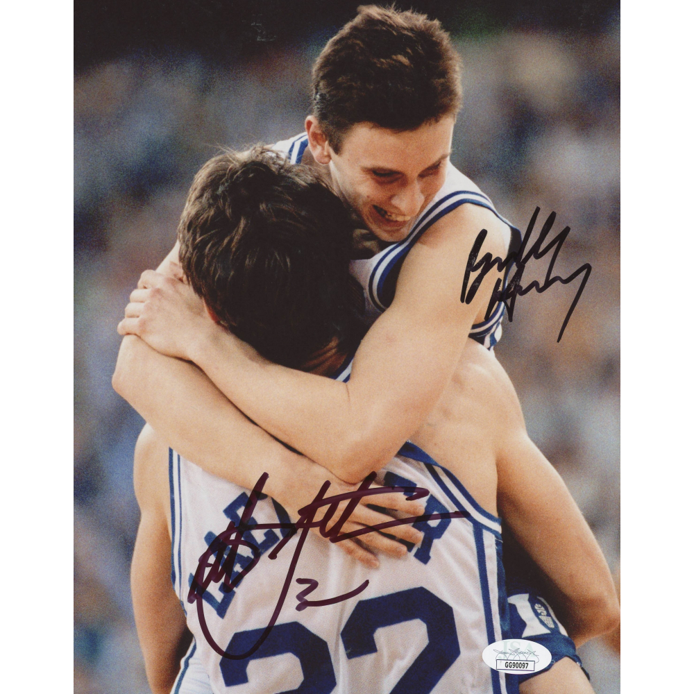 Bobby Hurley & Christian Laettner Signed Duke Blue Devils 8x10 Photo ...