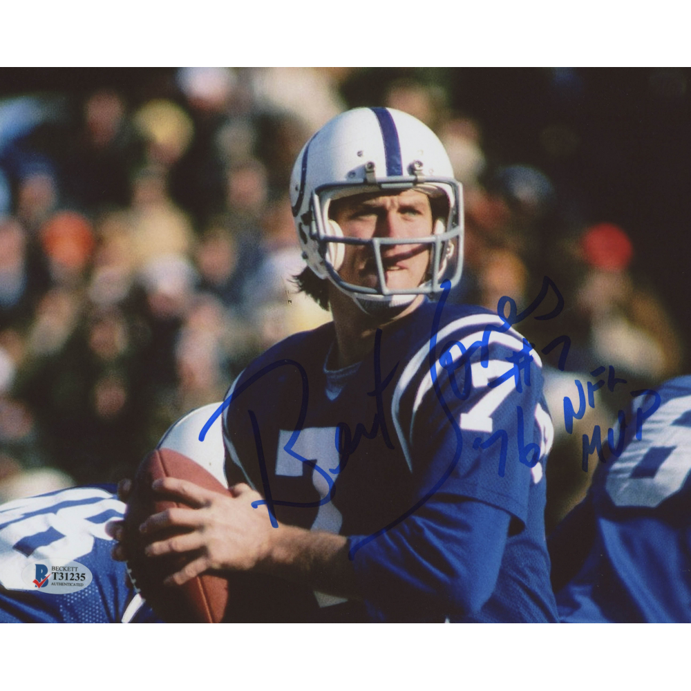Bert Jones Signed Colts 8x10 Photo Inscribed "'76 NFL MVP" (Beckett COA) | Pristine Auction