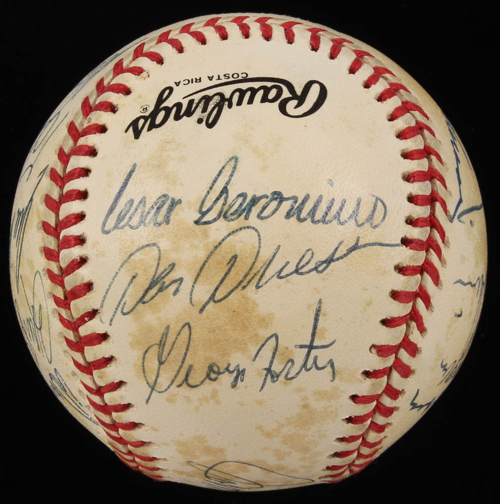 "Big Red Machine" ONL Baseball Team-Signed by (17) with Johnny Bench ...