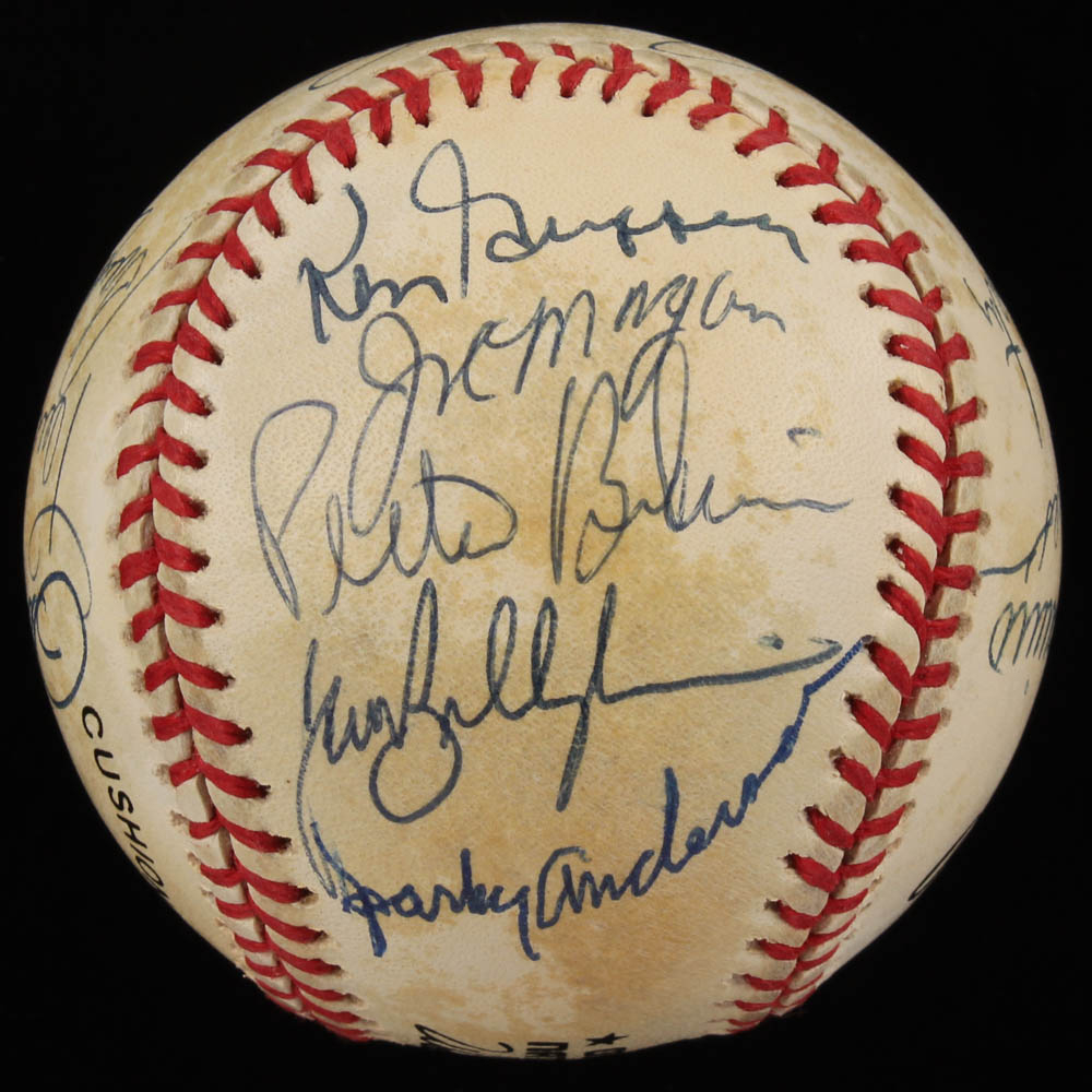 "Big Red Machine" ONL Baseball Team-Signed by (17) with Johnny Bench ...