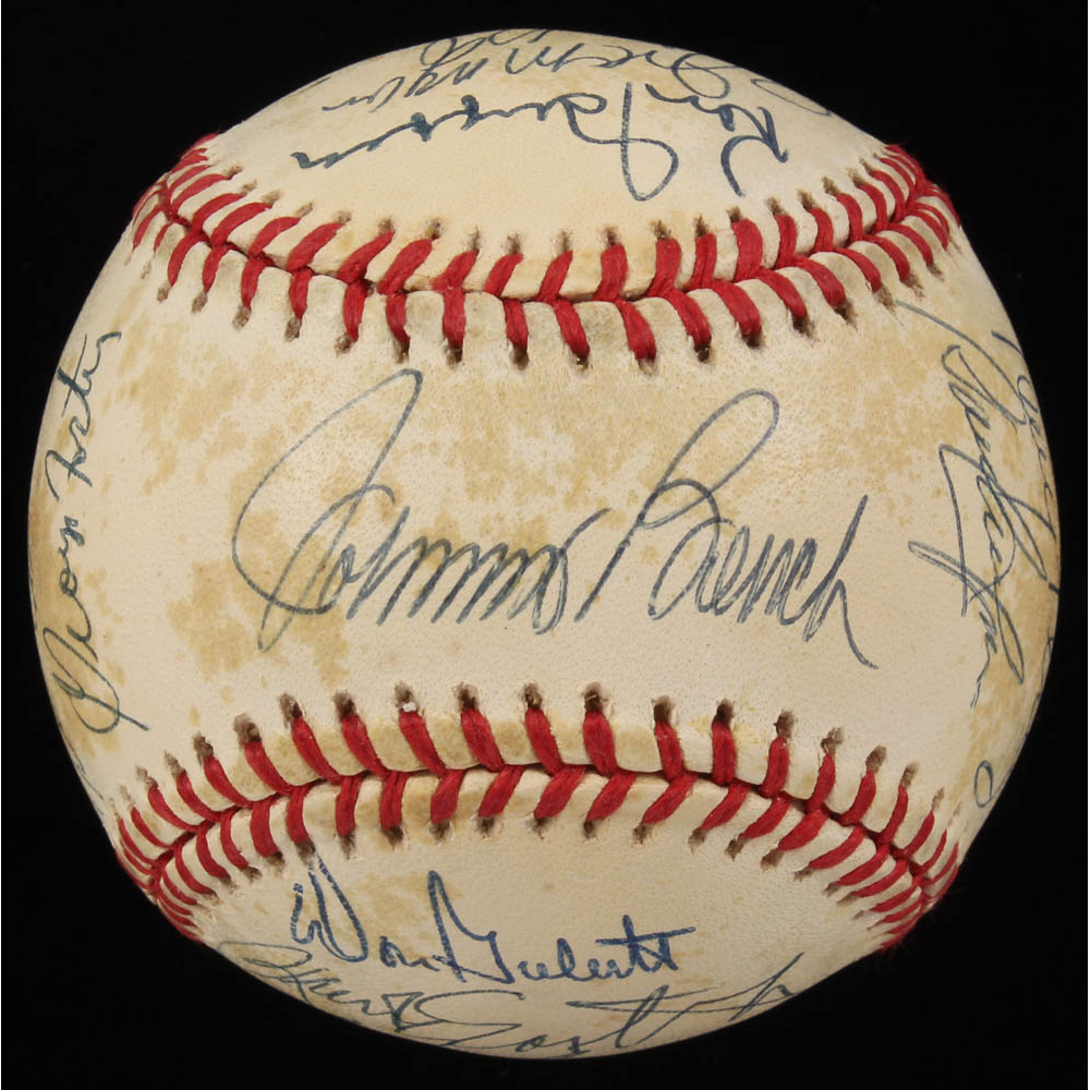 "Big Red Machine" ONL Baseball Team-Signed by (17) with Johnny Bench ...