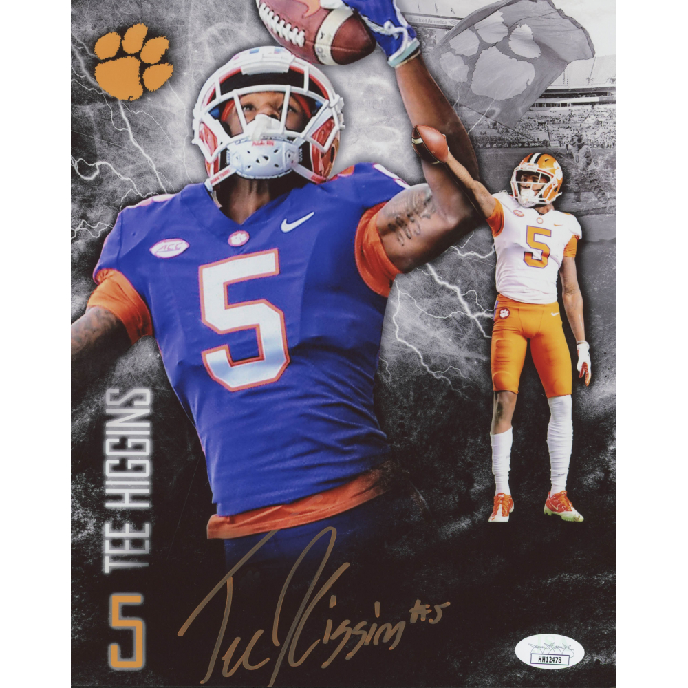 Tee Higgins Signed Clemson Tigers 8x10 Photo (JSA COA) | Pristine Auction