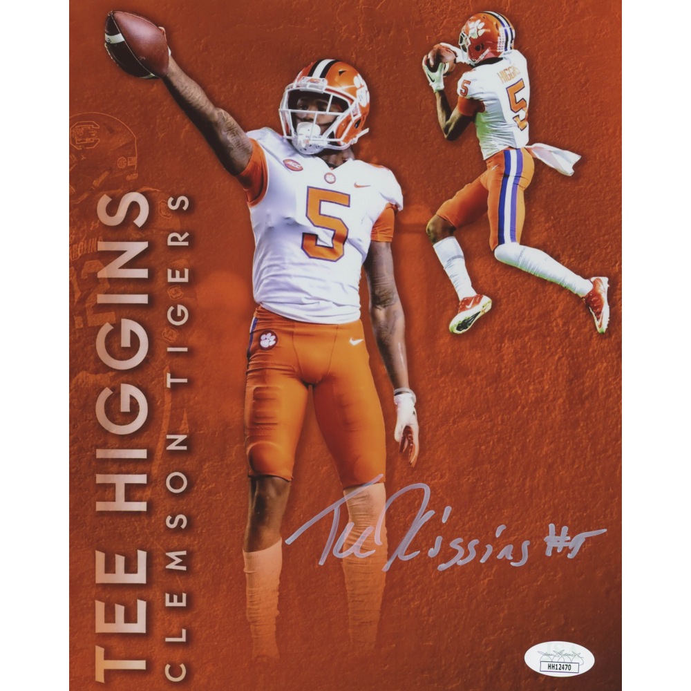 Tee Higgins Signed Clemson Tigers 8x10 Photo (JSA COA) | Pristine Auction