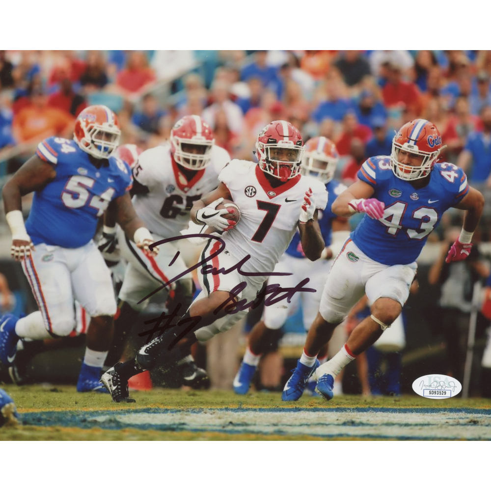 D'Andre Swift Signed Georgia Bulldogs 8x10 Photo (JSA COA) | Pristine ...