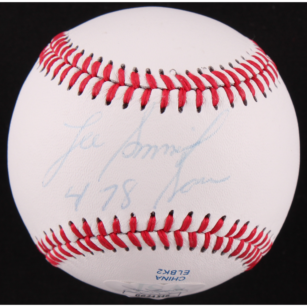 Lee Smith Signed Baseball Inscribed "478 Saves" (JSA COA) | Pristine ...