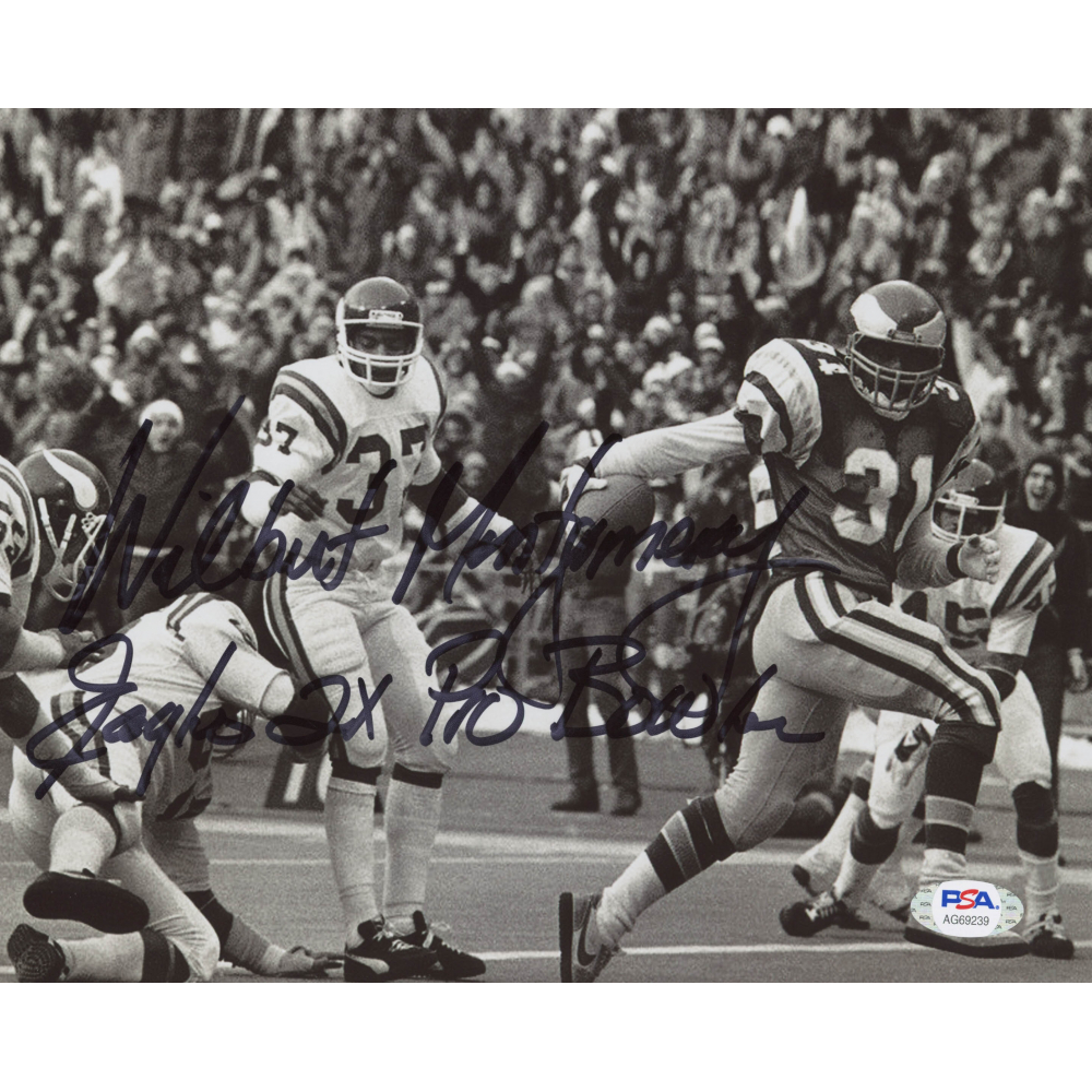 Wilbert Montgomery Signed Eagles 8x10 Photo Inscribed "Eagles 2x Pro ...