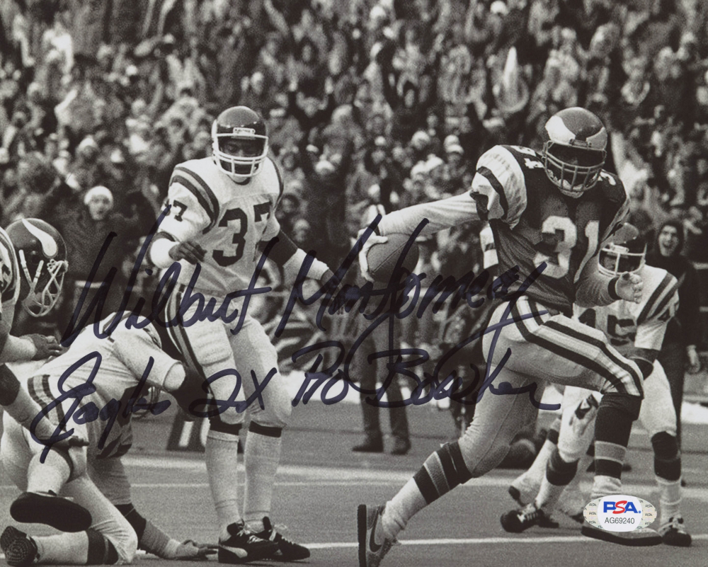 Wilbert Montgomery Signed Eagles 8x10 Photo Inscribed "Eagles 2x Pro ...