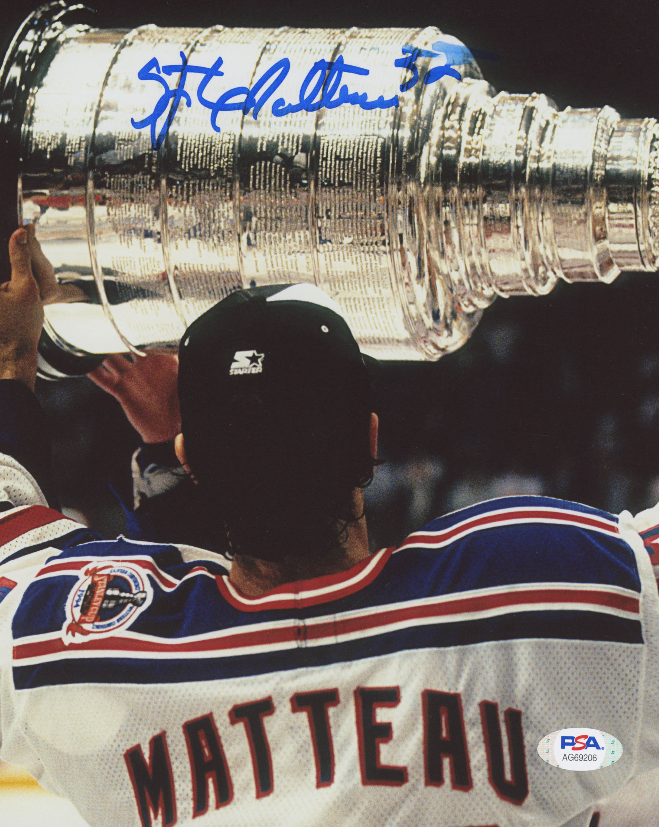 Stephane Matteau Signed Rangers 8x10 Photo (PSA COA) | Pristine Auction