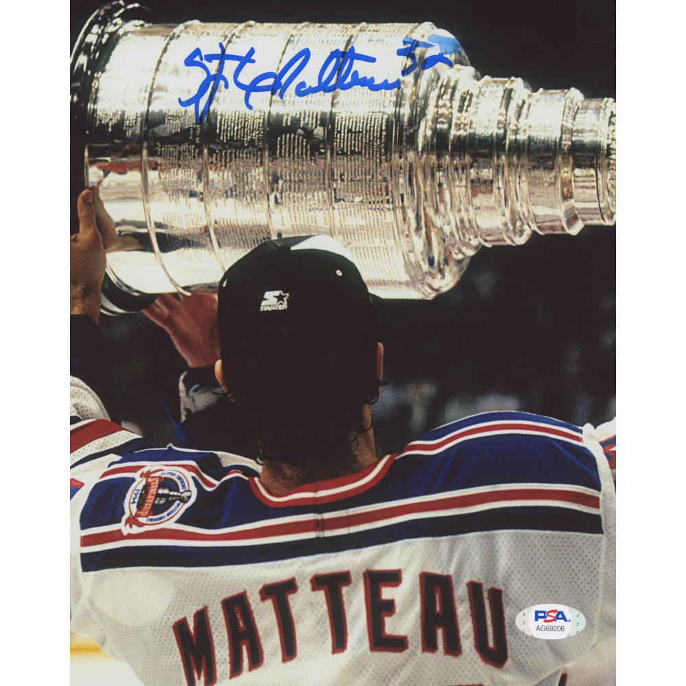 Stephane Matteau Signed Rangers 8x10 Photo (PSA COA) | Pristine Auction