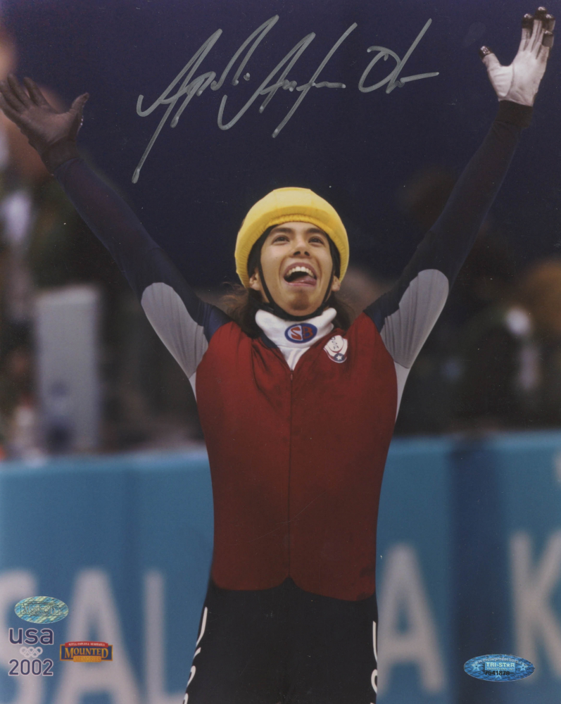 Apolo Ohno Signed Team USA 8x10 Photo (TriStar Hologram & Mounted ...