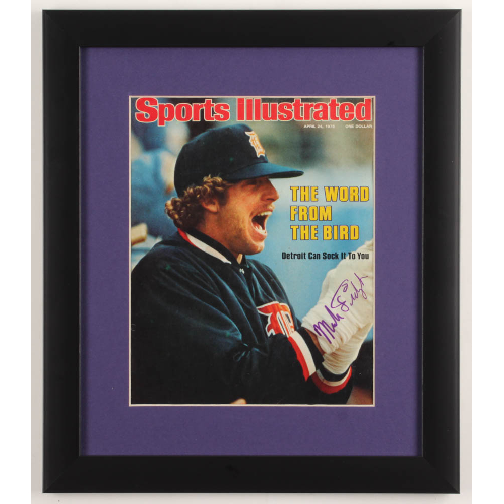 Mark Fidrych Signed Tigers 13x15 Custom Framed Photo Display (JSA COA ...