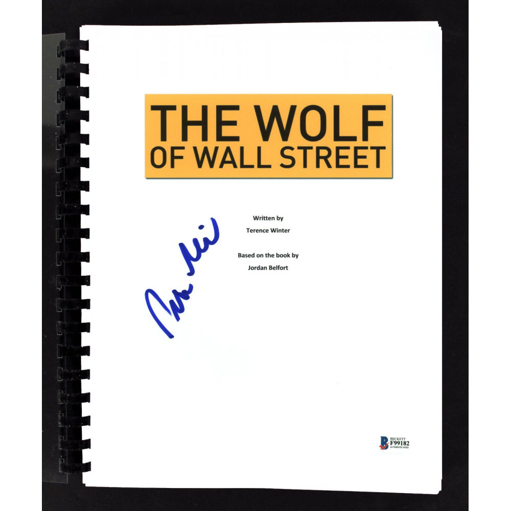 Rob Reiner Signed "The Wolf of Wall Street" Movie Script (Beckett COA ...