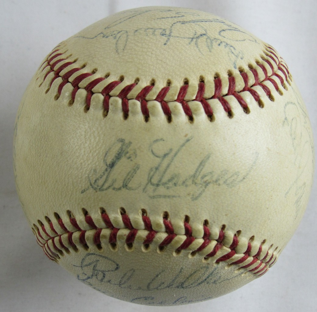 1968 Mets ONL Baseball Team-Signed by (13) with Gil Hodges, Tom Seaver ...
