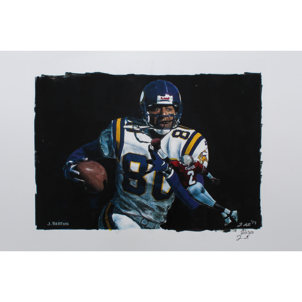 Cris Carter - Vikings / Ohio State Buckeyes - Joshua Barton 12x18 ...