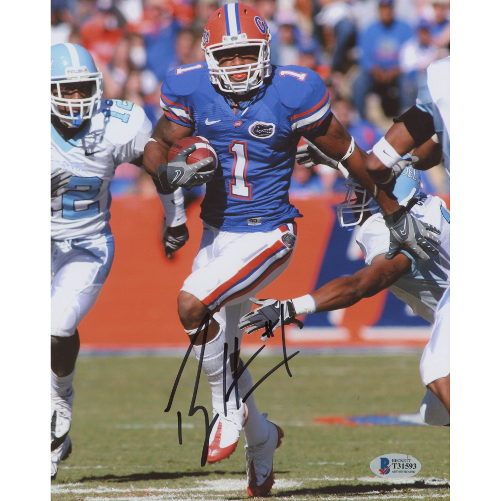 Percy Harvin Signed Florida Gators 8x10 Photo (Beckett COA) | Pristine ...