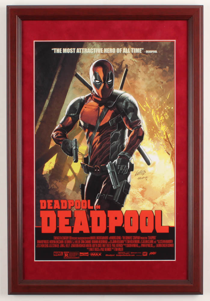 "Deadpool" 14x20 Custom Framed Movie Poster Display | Pristine Auction