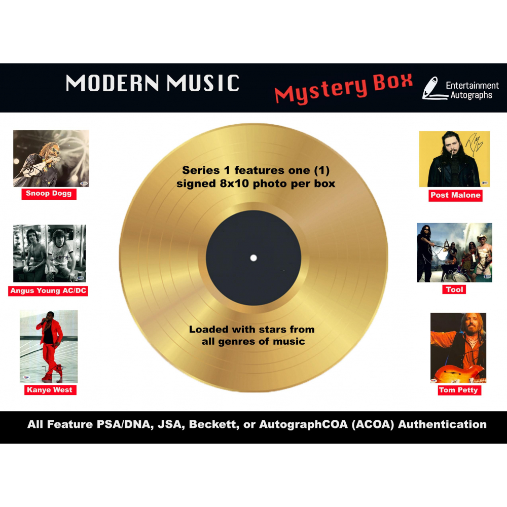 Modern Music Signed 8x10 Photo Mystery Box featuring a music signed ...