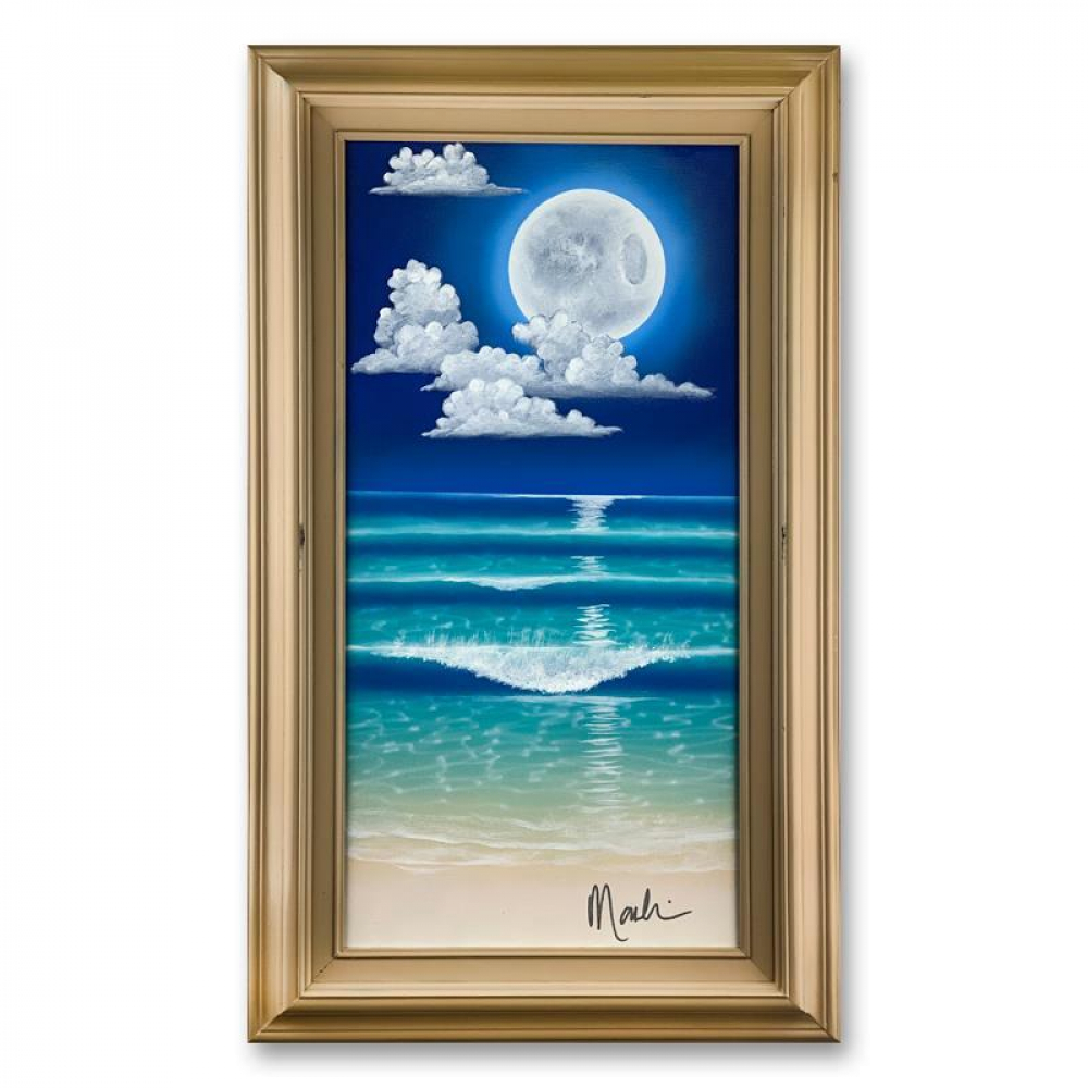 Dan Mackin Signed "Beautiful Moments" 17x29 Custom Framed Original Oil ...