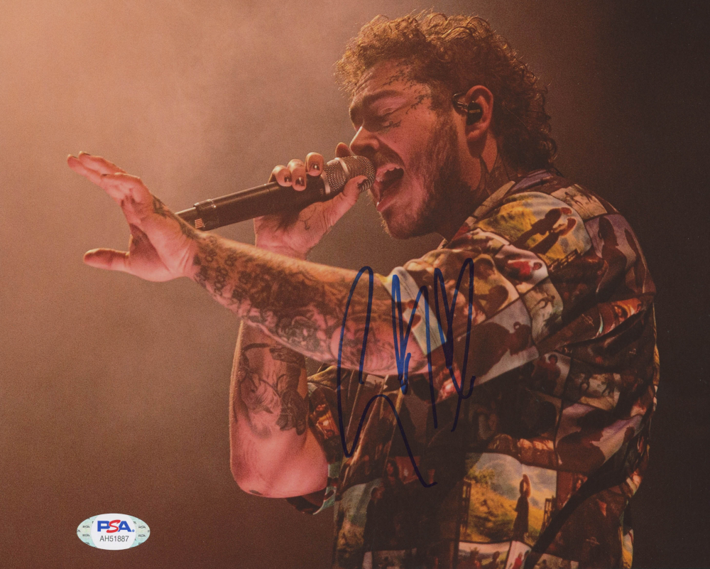 Post Malone Signed 8x10 Photo (PSA COA) | Pristine Auction