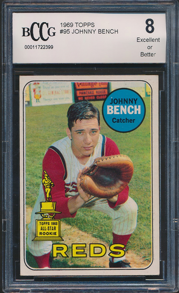 Johnny Bench 1969 Topps #95 (BCCG 8) | Pristine Auction