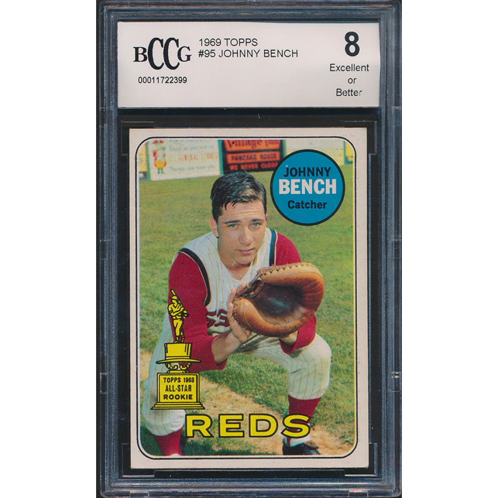 Johnny Bench 1969 Topps #95 (BCCG 8) | Pristine Auction