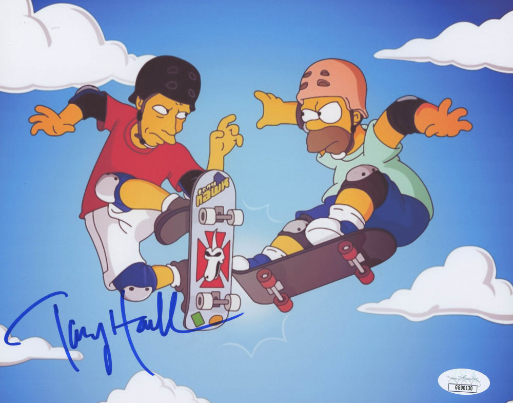 Tony Hawk Signed "The Simpsons" 8x10 Photo (JSA COA) | Pristine Auction