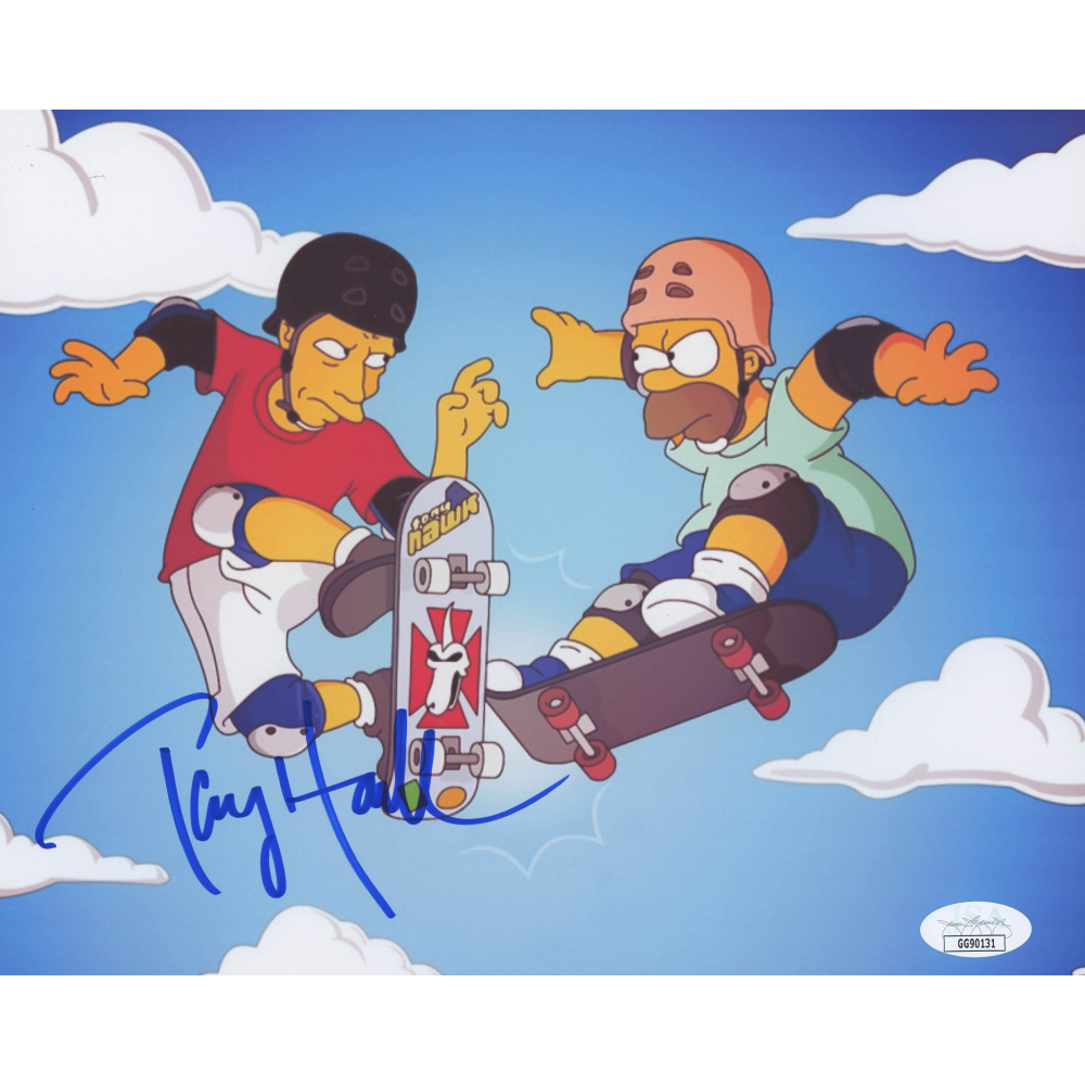 Tony Hawk Signed "The Simpsons" 8x10 Photo (JSA COA) | Pristine Auction