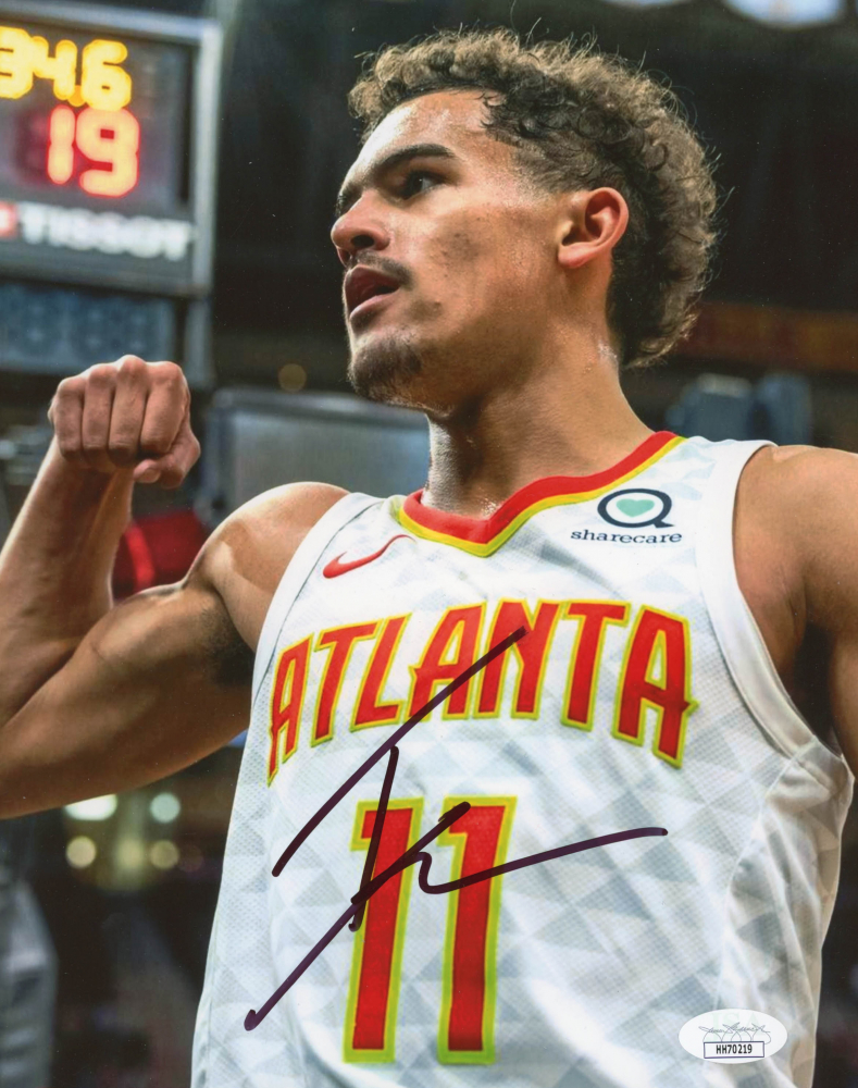Trae Young Signed Hawks 8x10 Photo (JSA COA) | Pristine Auction