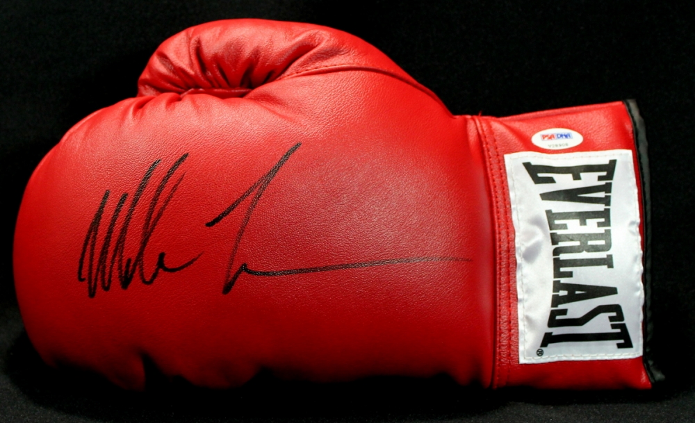 Mike Tyson Signed Everlast Boxing Glove Psa Coa Pristine Auction