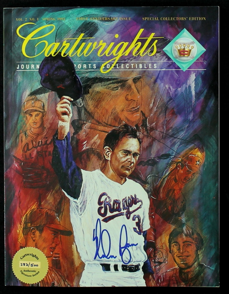 Nolan Ryan Signed Rangers Limited Edition Premium Magazine (AR COA ...