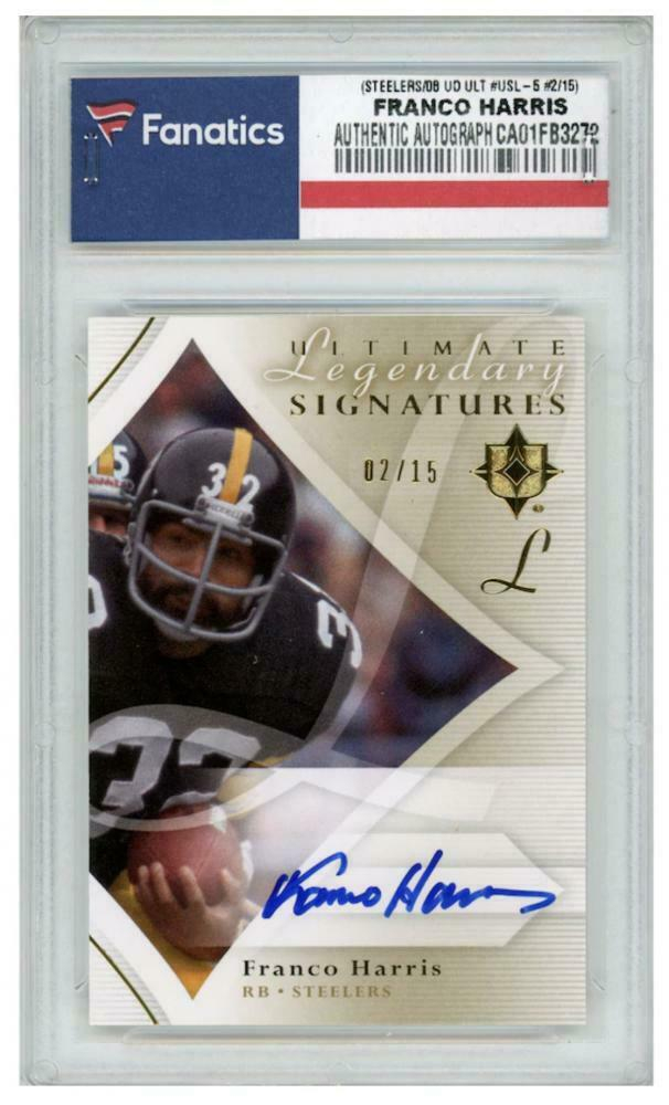 Franco Harris 2008 Ultimate Collection Ultimate Legendary Signatures # ...