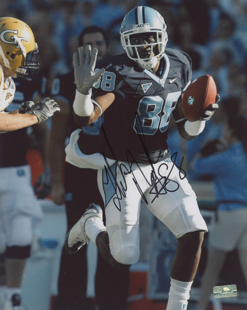 Hakeem Nicks Signed North Carolina Tar Heels 8x10 Photo (Palm Beach COA ...