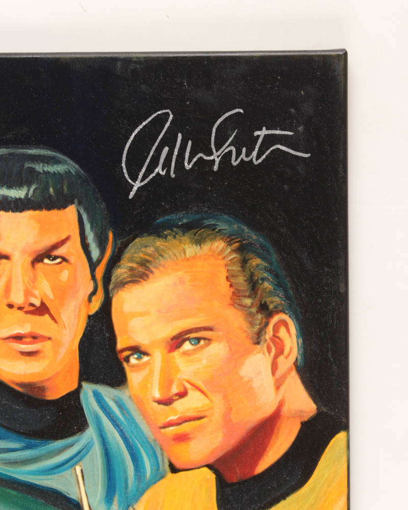 William Shatner & Chris Cargill Signed "Star Trek" 18x24 Acrylic ...