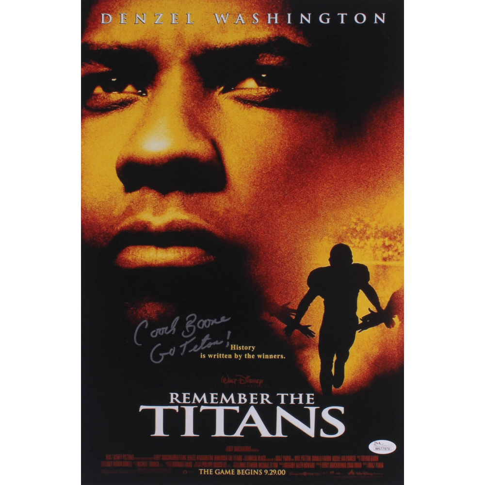 Herman "Coach" Boone Signed "Remember the Titans" 12x18 Photo Inscribed ...