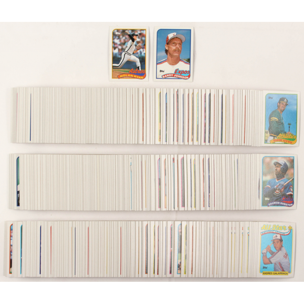 1989 Topps Complete Set of (792) Baseball Cards with #647 Randy Johnson ...