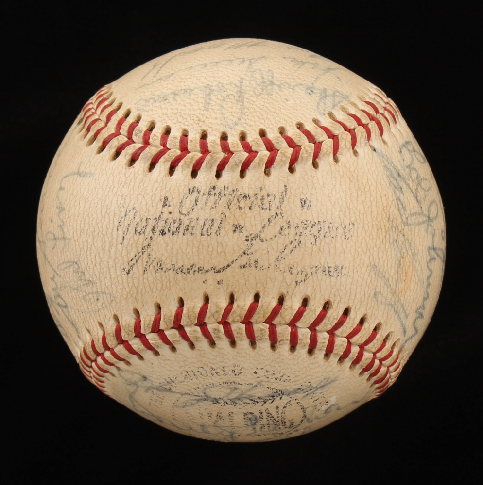 1967 New York Mets ONL Baseball Team-Signed by (25) With Nolan Ryan ...