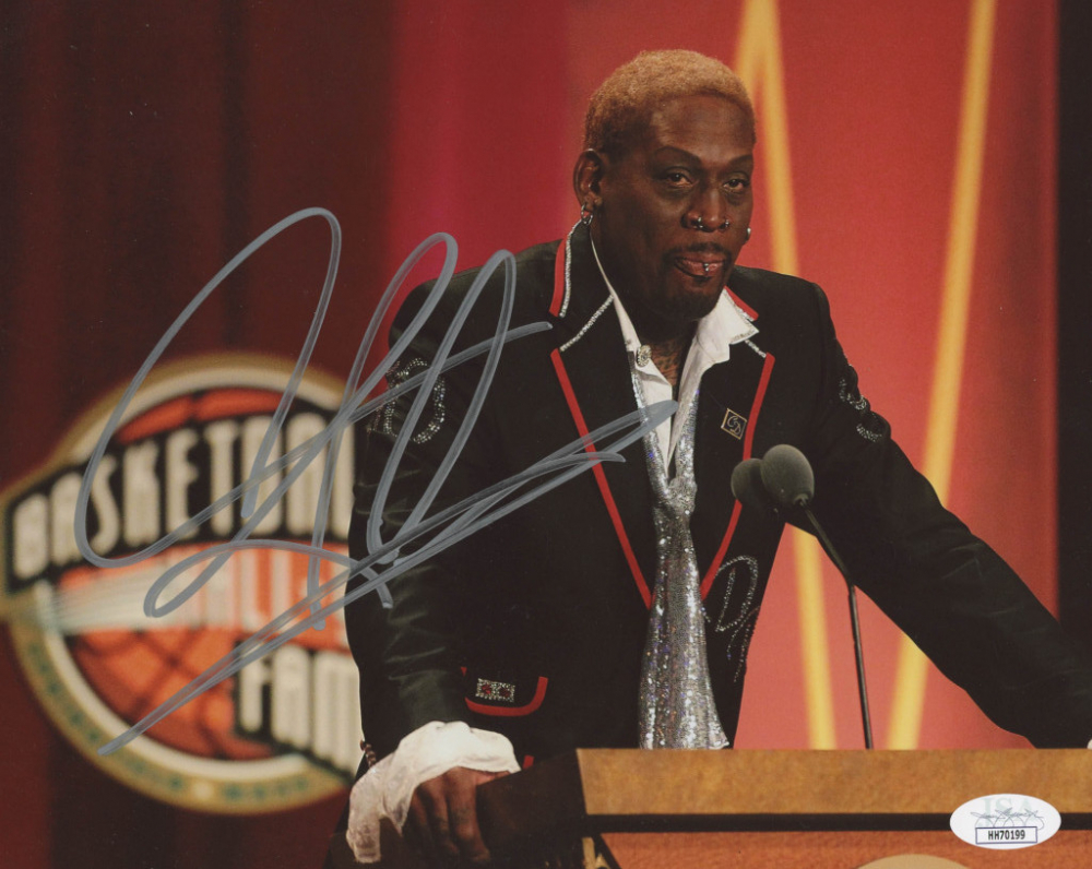 Dennis Rodman Signed 8x10 Photo (JSA COA) | Pristine Auction