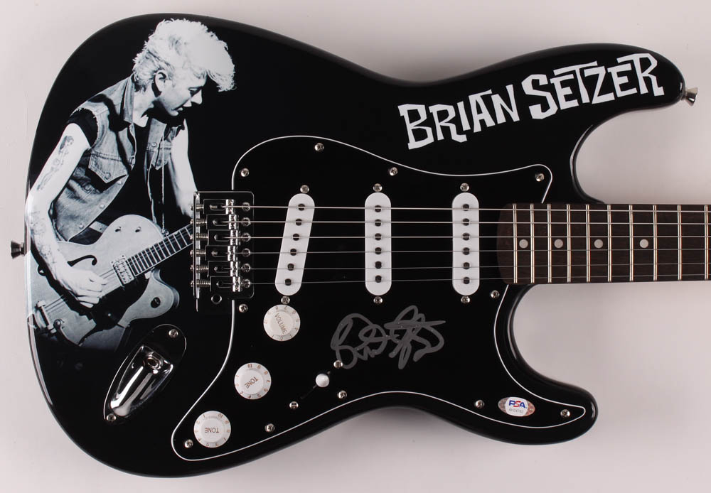Brian Setzer Signed 39" Electric Guitar (PSA COA) | Pristine Auction