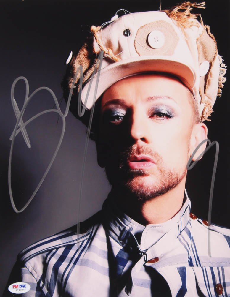 Boy George Signed 11x14 Photo (PSA COA) | Pristine Auction