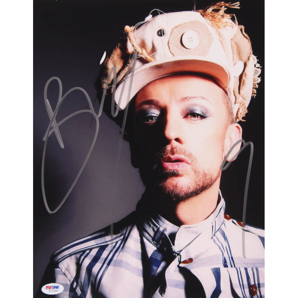 Boy George Signed 11x14 Photo (PSA COA) | Pristine Auction