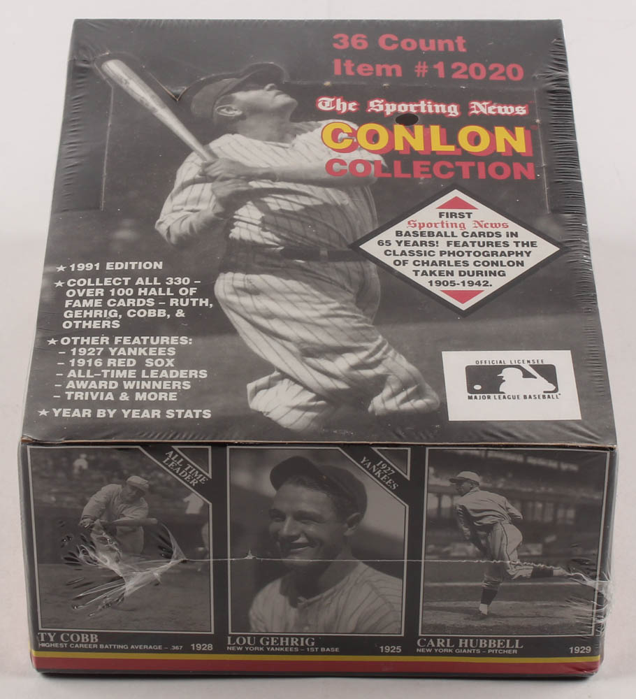1991 Conlon Collection Baseball Wax Box | Pristine Auction