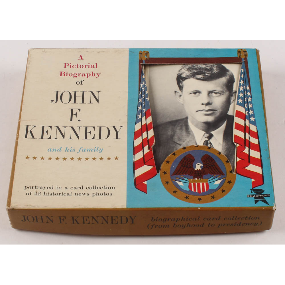 1961 John F. Kennedy Complete Set of (42) Cards with Meeting JFK Card ...