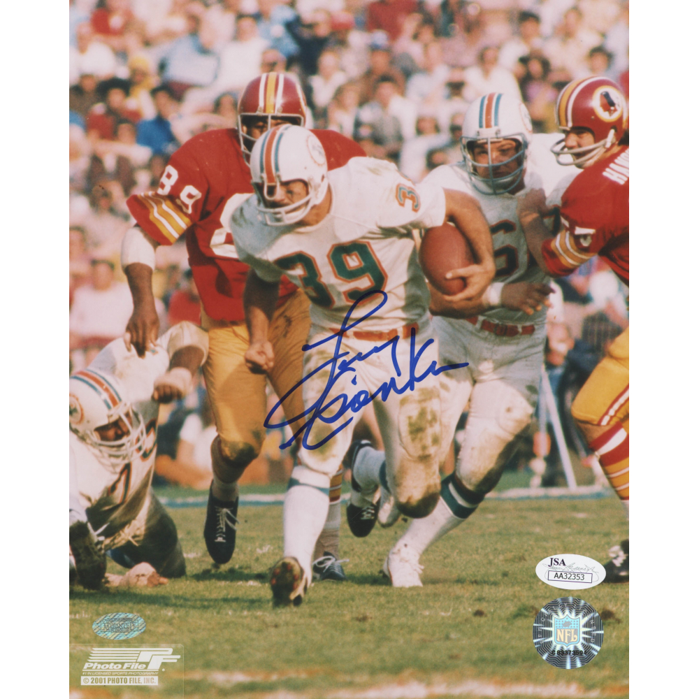 Larry Csonka Signed Dolphins 8x10 Photo (JSA COA & Mounted Memories ...