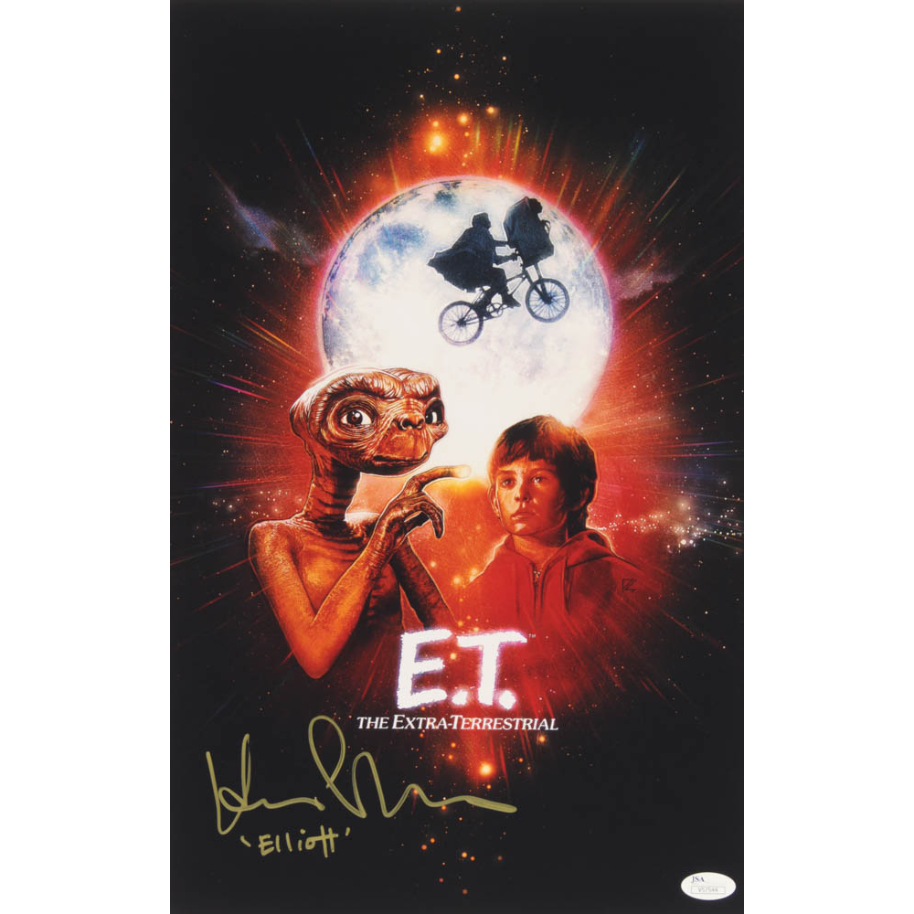 Henry Thomas Signed "E.T. the Extra-Terrestrial" 11x17 Photo Inscribed ...