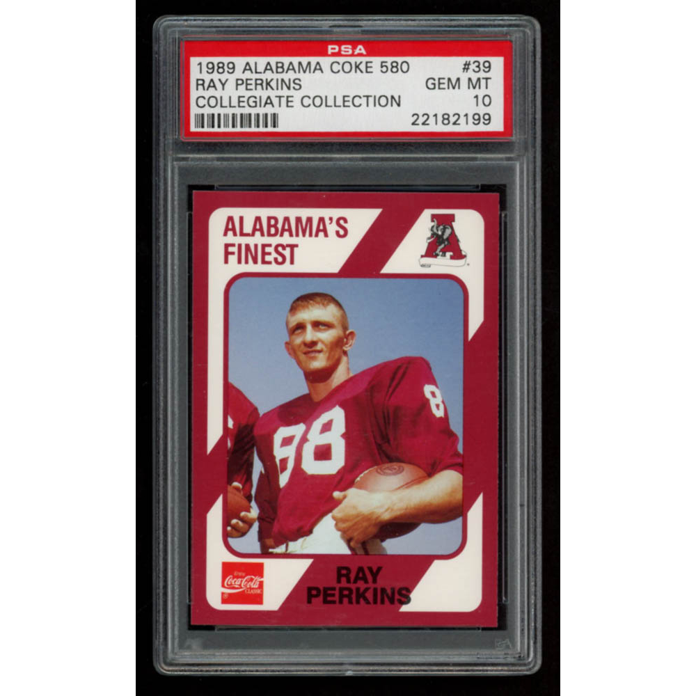 Ray Perkins 1989 Alabama Coke 580 #39 (PSA 10) | Pristine Auction