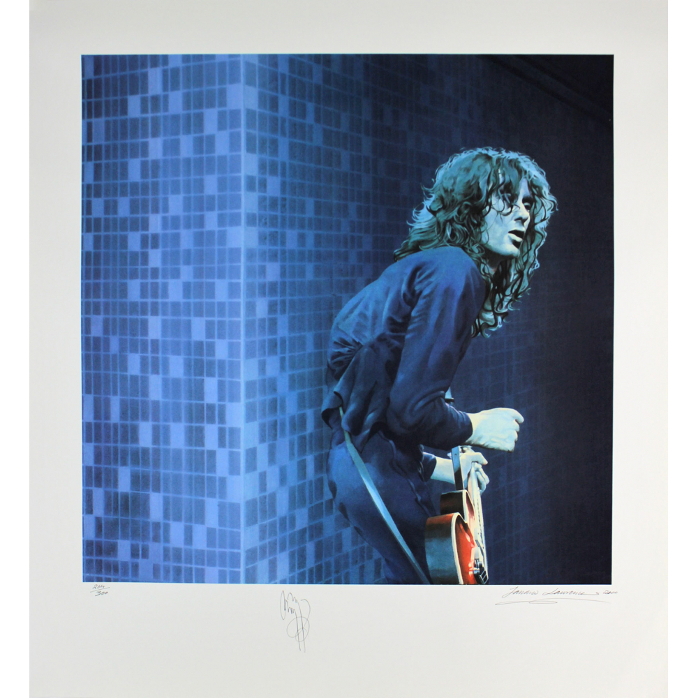 Jimmy Page Signed LE Led Zeppelin 30x33 Lithograph (Beckett LOA ...
