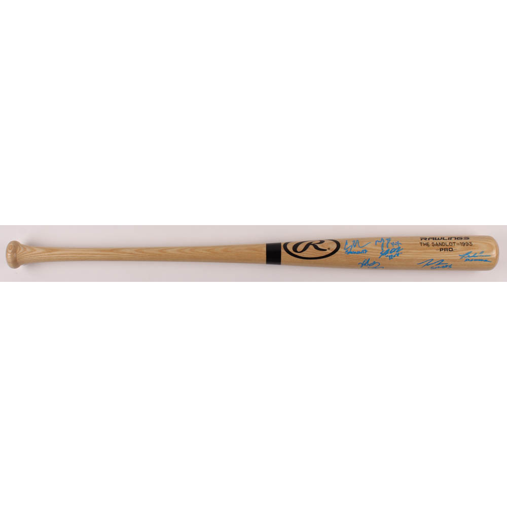 "The Sandlot" Rawlings Pro Baseball Bat Cast-Signed by (6) with Tom ...