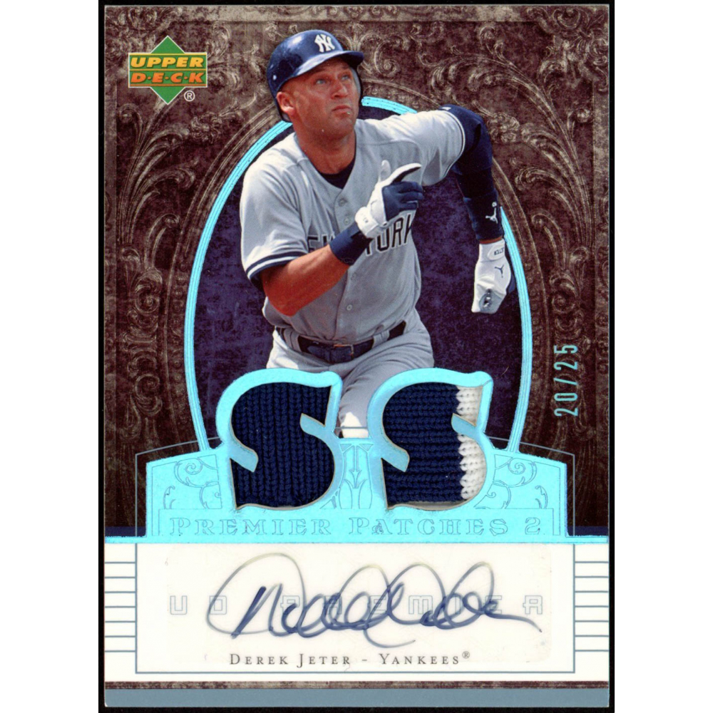 Derek Jeter 2007 Upper Deck Premier Patches Dual Autograph #DJ ...