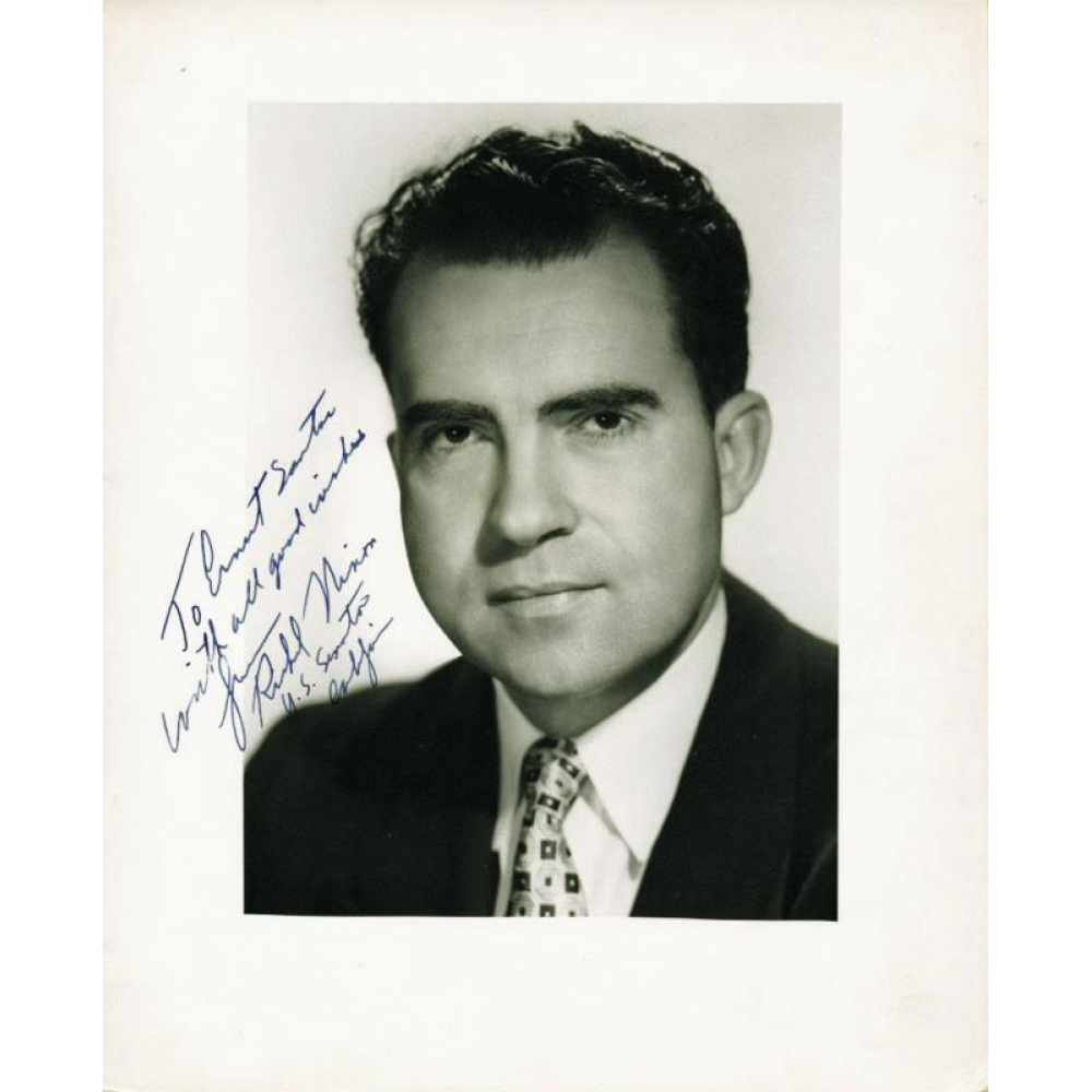 Richard Nixon Signed 8x10 Photo Inscribed "With All Grand Wishes" & "US ...
